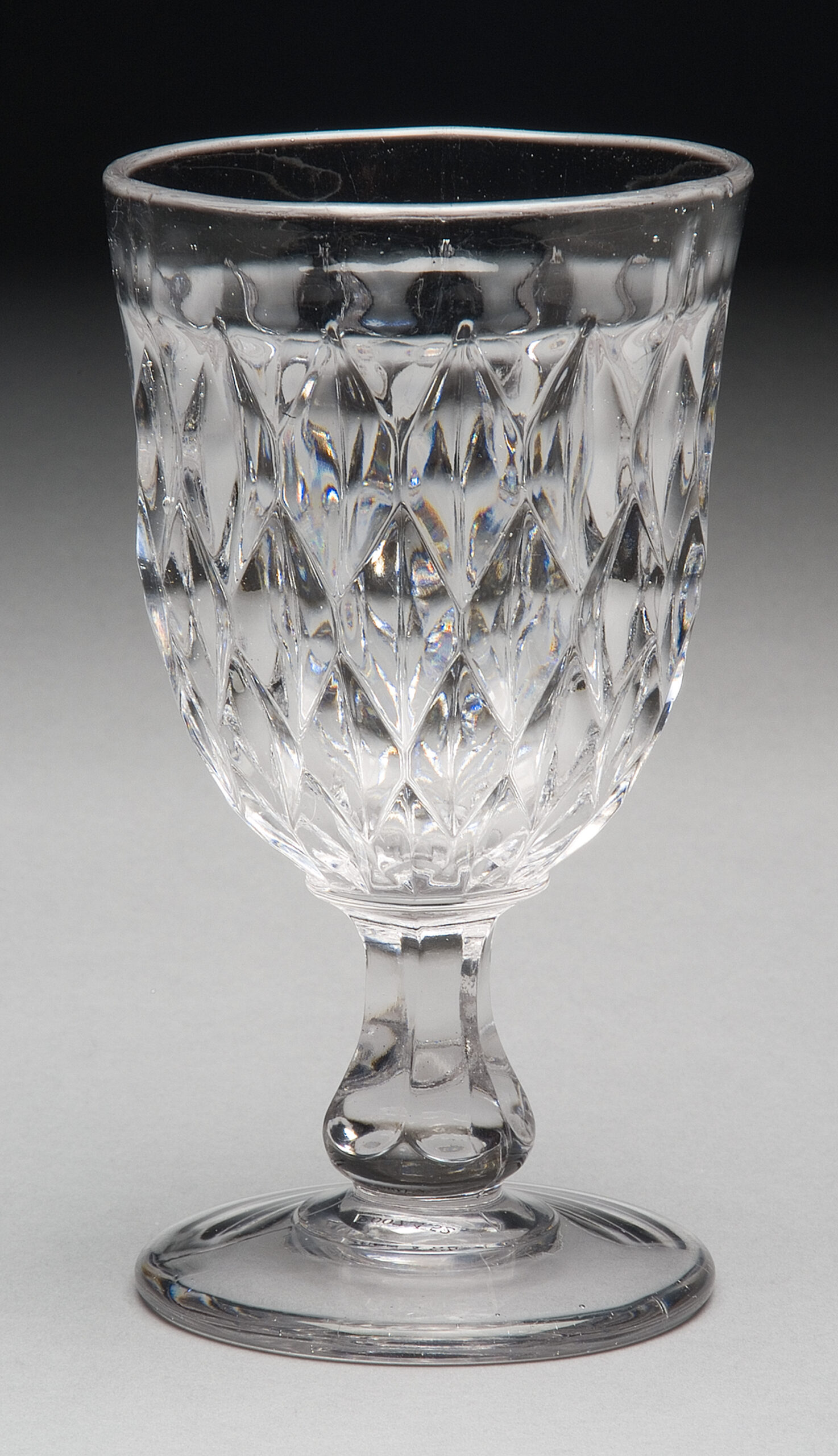 Goblet in the Divided Diamonds pattern - Wichita Art Museum