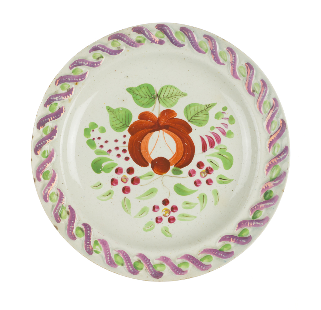 Plate in the Adam's Rose pattern - Wichita Art Museum